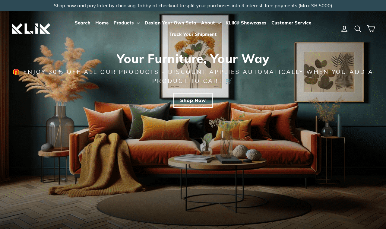 متجر الكتروني klik decor - ريتال